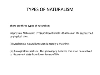 NATURALISM | PPTX | Education