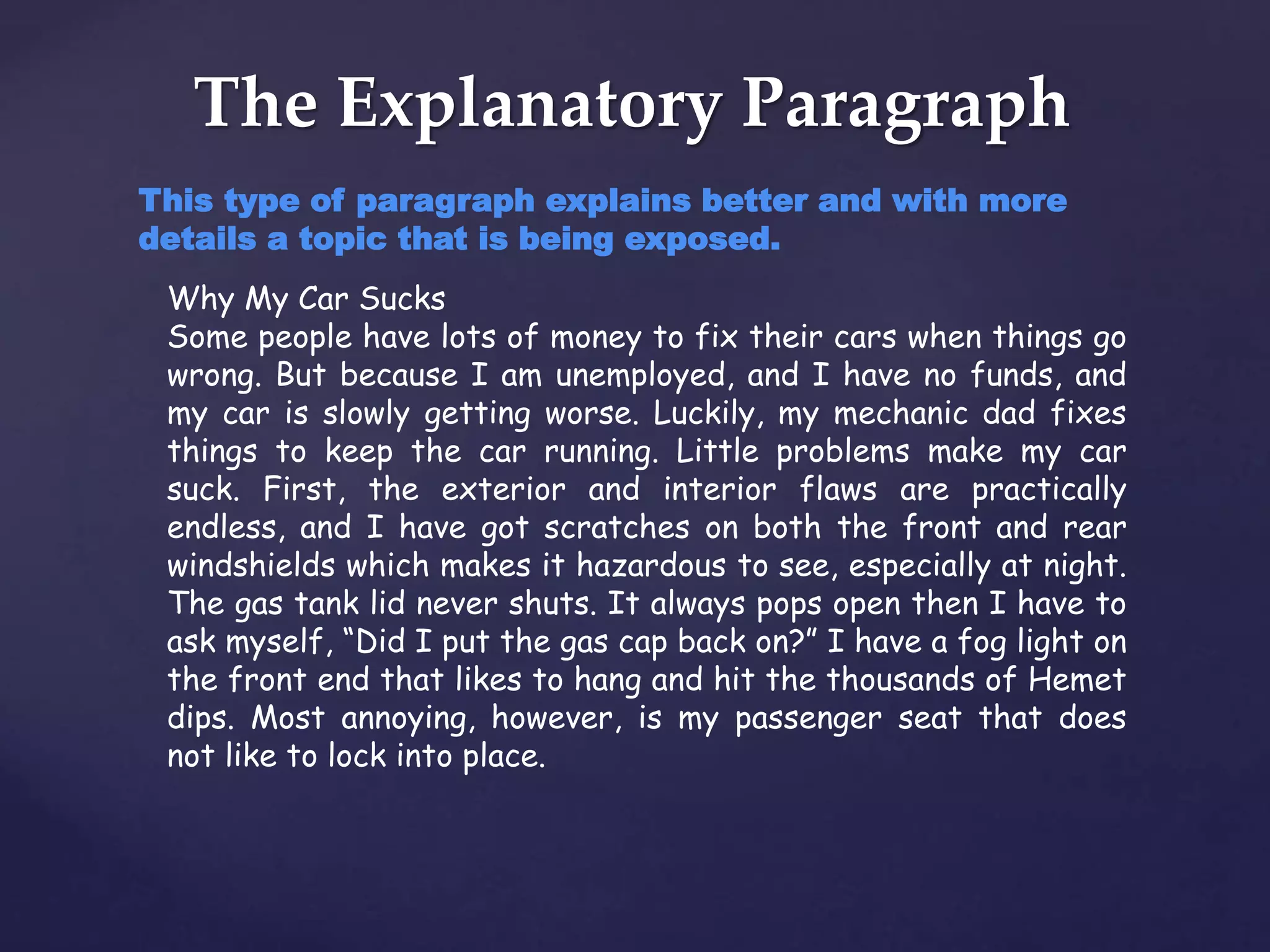 Types of Paragraph | PPTX
