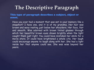 Types of Paragraph | PPTX