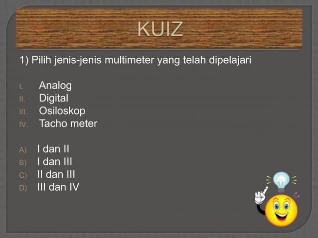 Ukur Menggunakan Multimeter | PPT