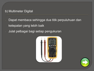 Ukur Menggunakan Multimeter | PPTX