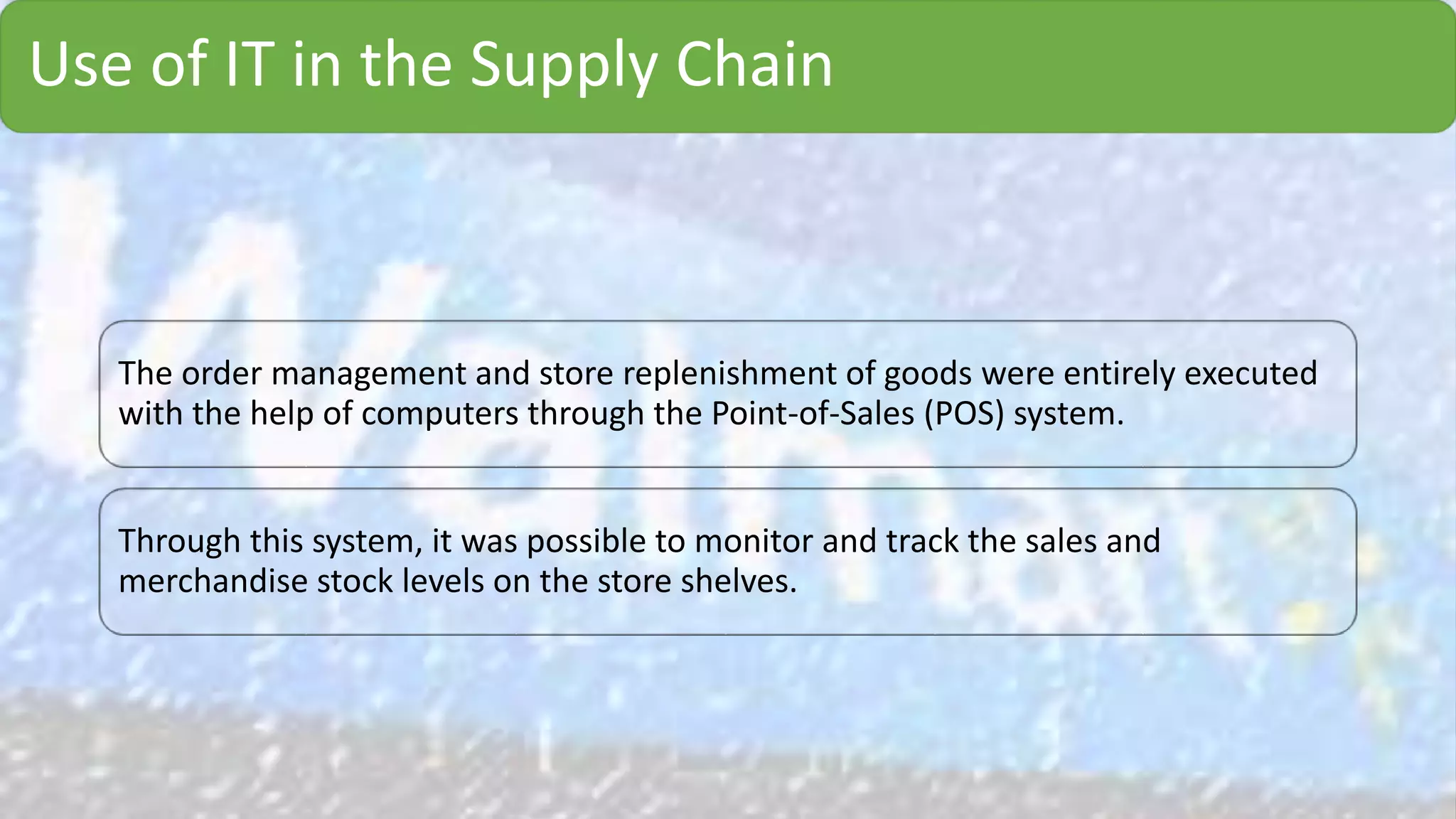 Walmart Supply Chain Management ( Case study) | PPTX
