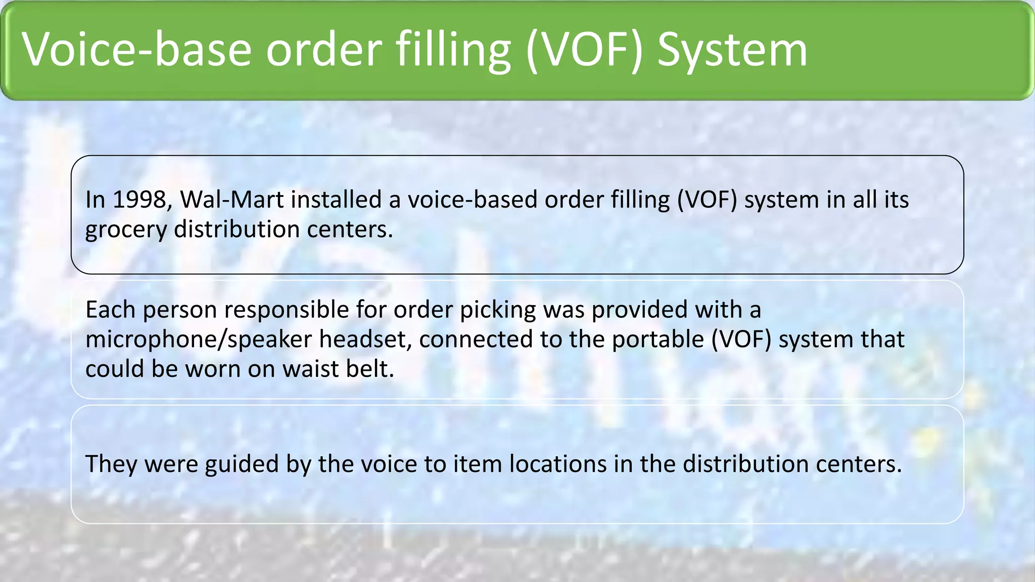 Walmart Supply Chain Management ( Case study) | PPTX