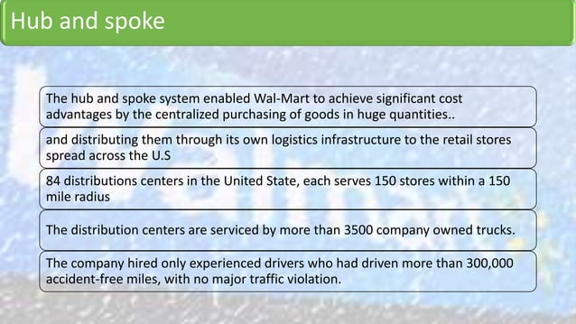 Walmart Supply Chain Management ( Case study) | PPTX