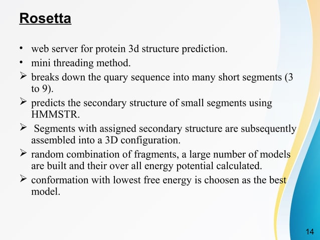 methods for protein structure prediction | PPT | Chemistry | Science