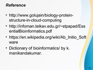 methods for protein structure prediction | PPT