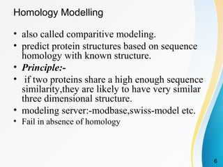 methods for protein structure prediction | PPT