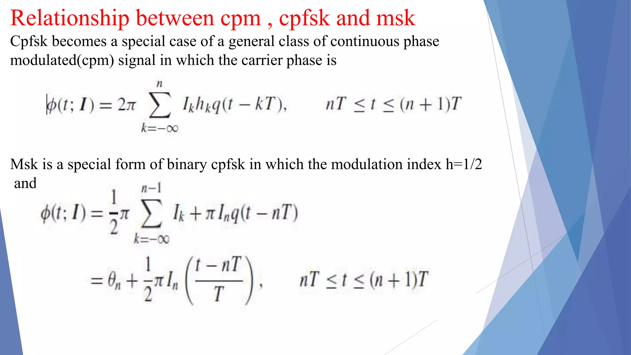 continuos phase frequency shift keying(cpfsk) | PPTX