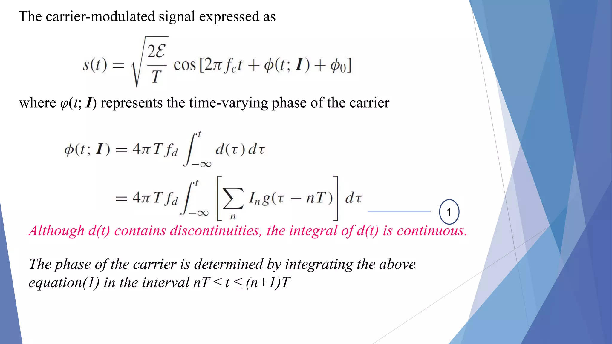 continuos phase frequency shift keying(cpfsk) | PPTX