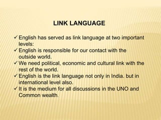 Importance of english language. | PPTX