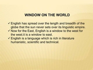Importance of english language. | PPTX