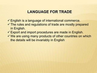 Importance of english language. | PPTX