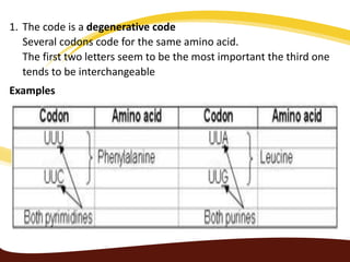 genetic code | PPTX | Programming Languages | Computing