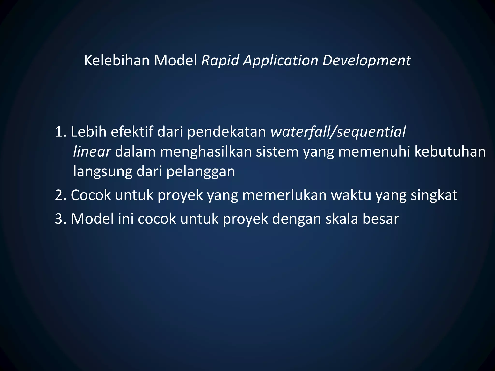 RAD (Rapid Aplication Development) | PPTX