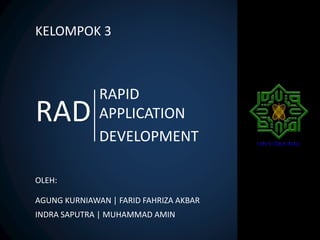 RAD (Rapid Aplication Development) | PPTX