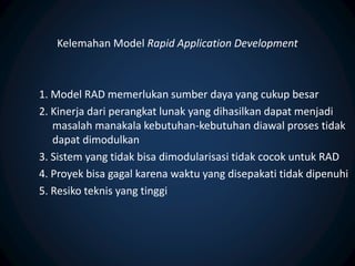 RAD (Rapid Aplication Development) | PPTX