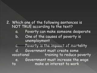 Report Text Poverty | PPT