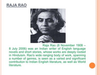 Indian English Writers | PPTX