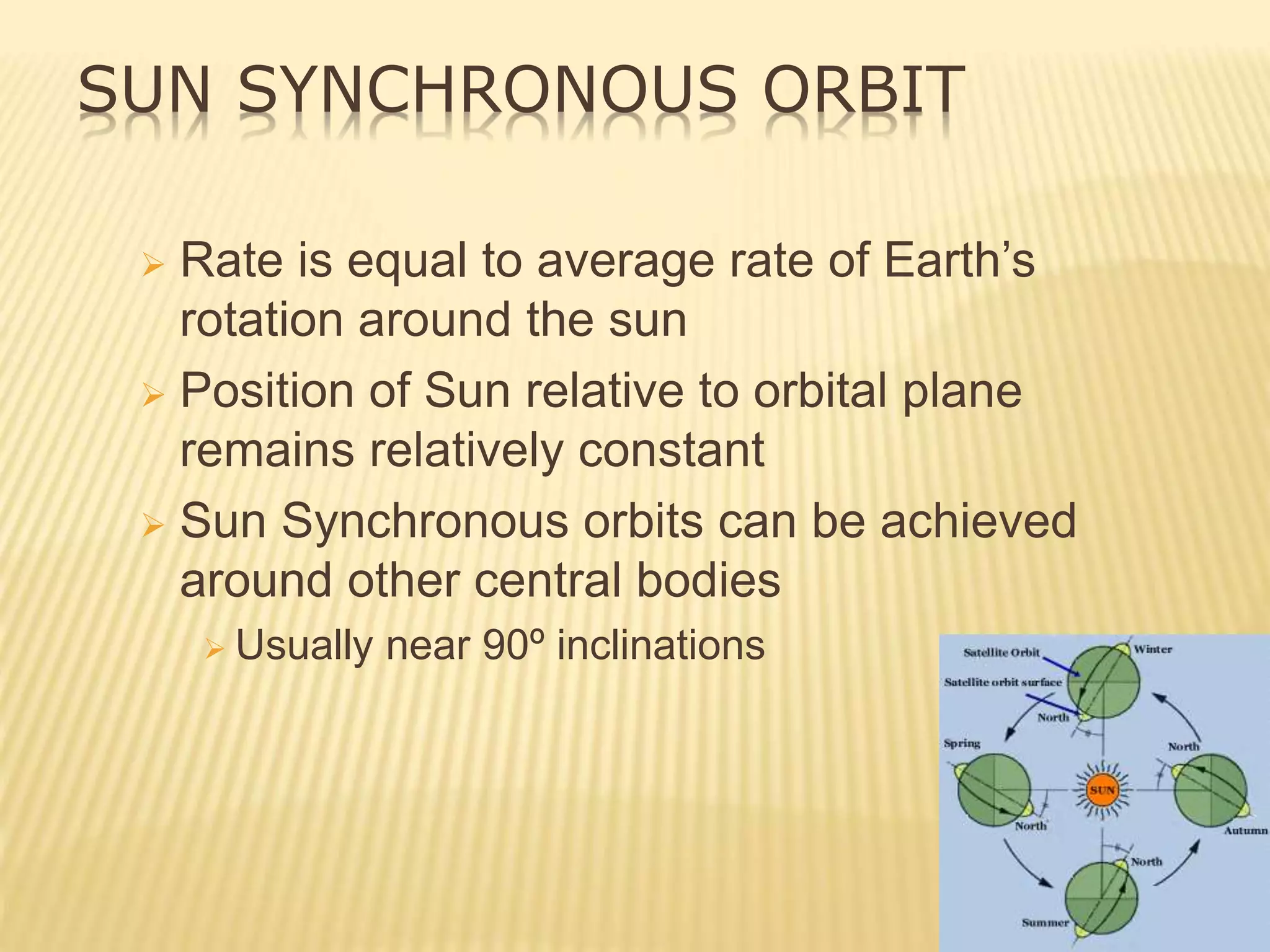 DESIGN OF GEOSYNCHRONOUS AND SUN SYNCHRONOUS ORBIT | PPT