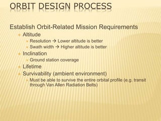 DESIGN OF GEOSYNCHRONOUS AND SUN SYNCHRONOUS ORBIT | PPT