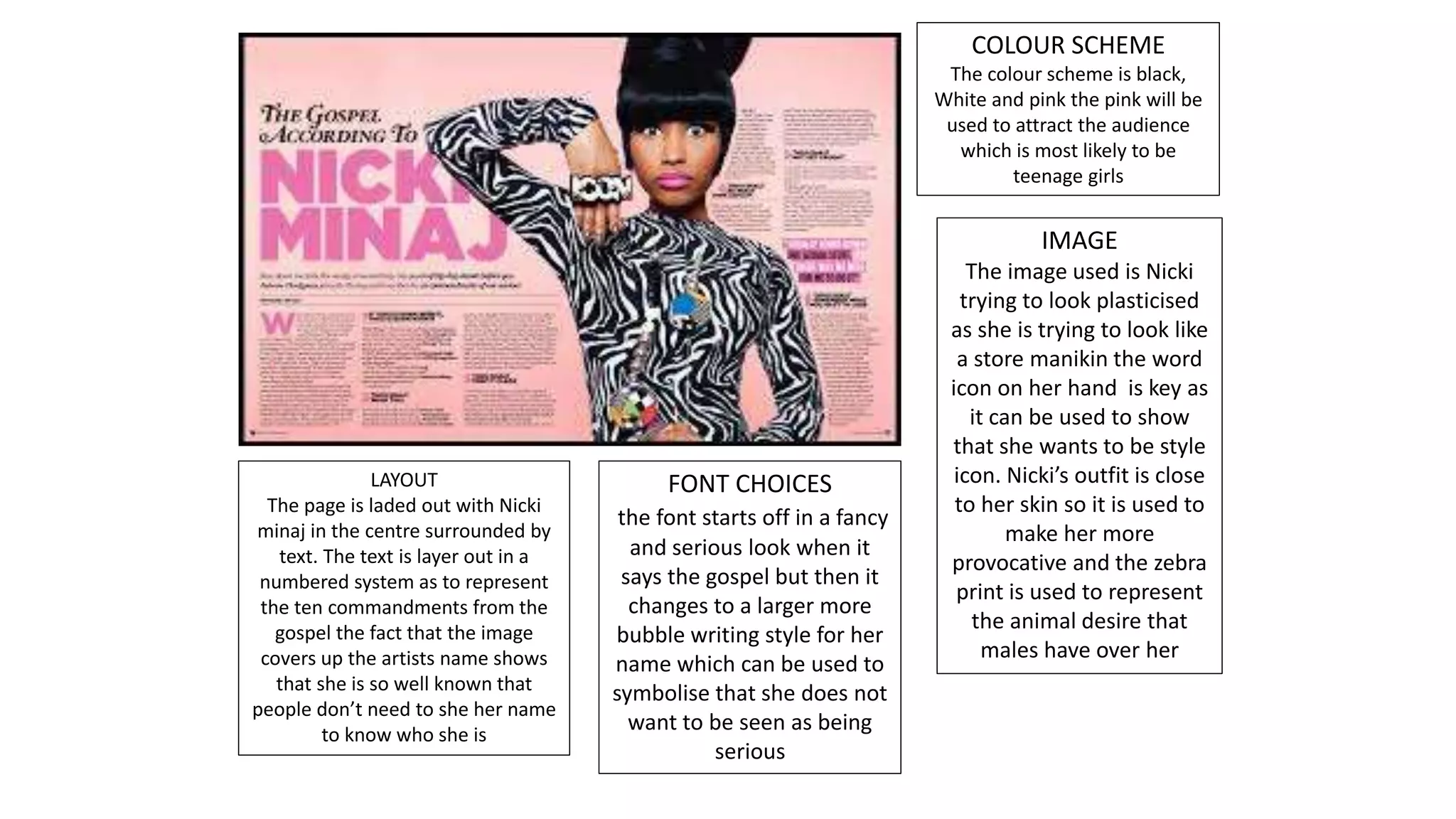 Music Magazine Double page spread analyses | PPTX