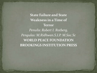 State Failur and State Weakness | PPT
