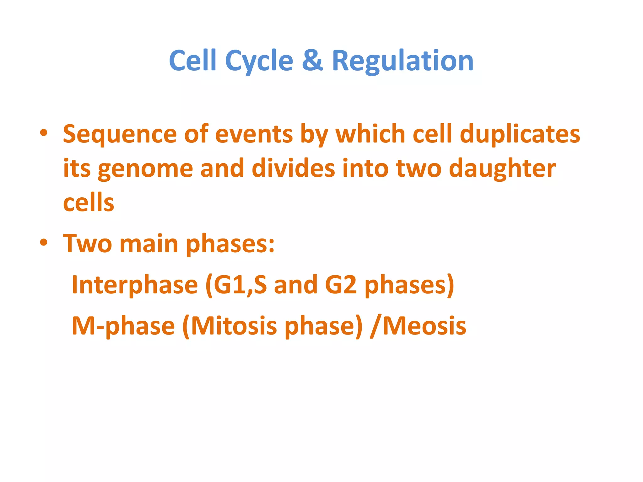 Cell Cycle Regulation | PPTX