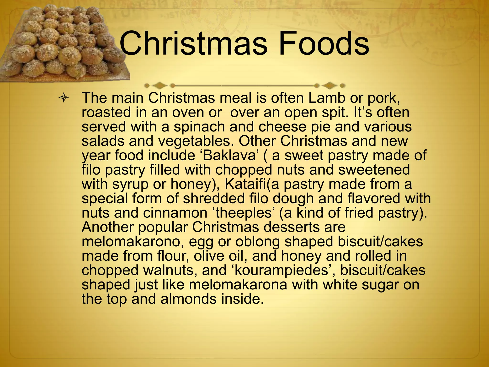 christmas in greece | PPTX