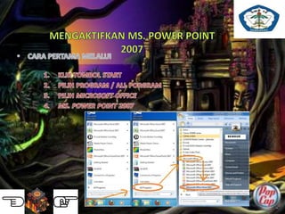 Mengenal Tentang Power Point 2007 | PPTX