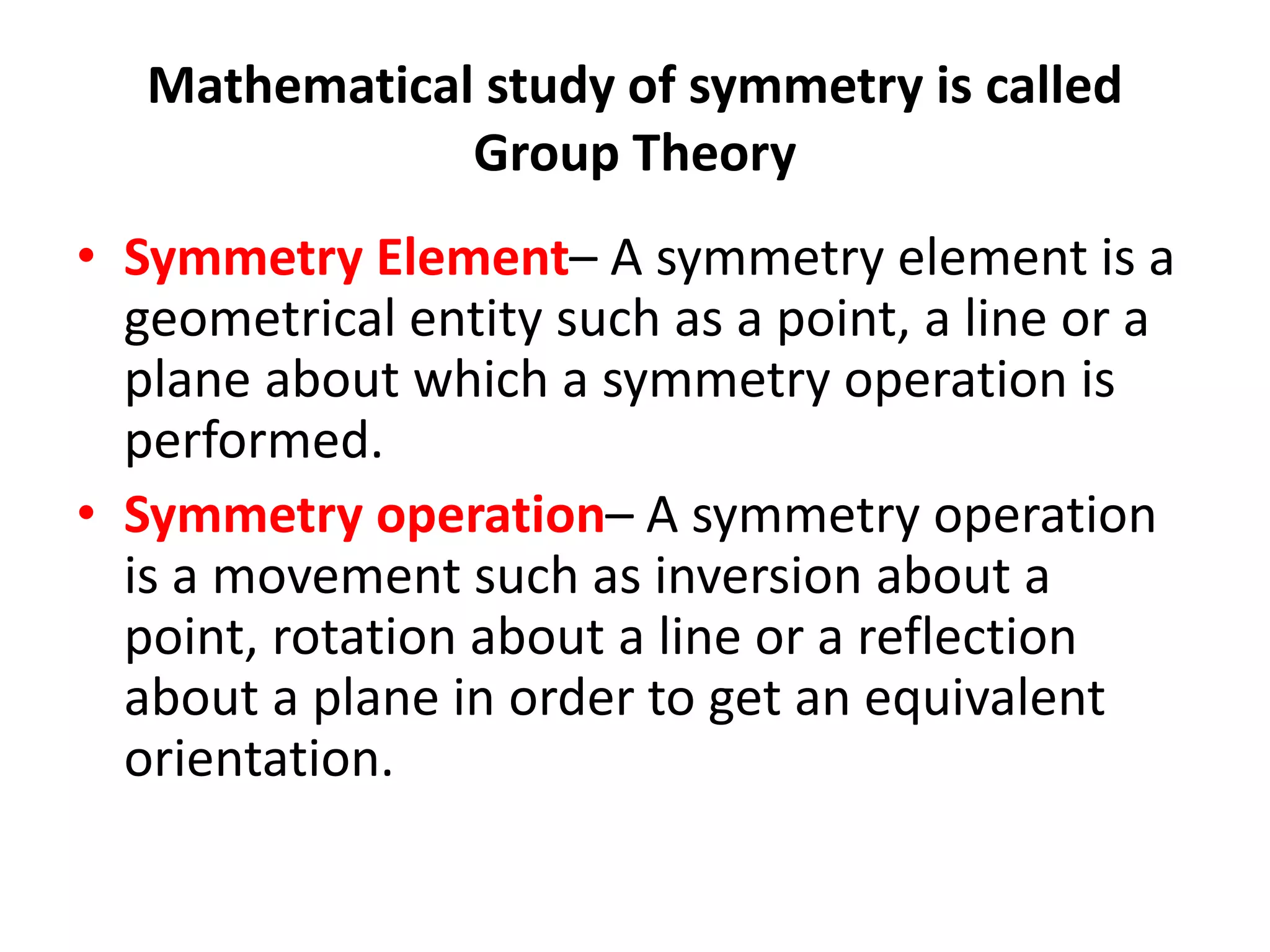 Introduction to group theory | PPTX