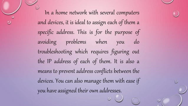 Assigning A Static Ip Address Pptx Computer Networking Computing