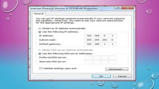 ASSIGNING A STATIC IP ADDRESS | PPTX | Computer Networking | Computing