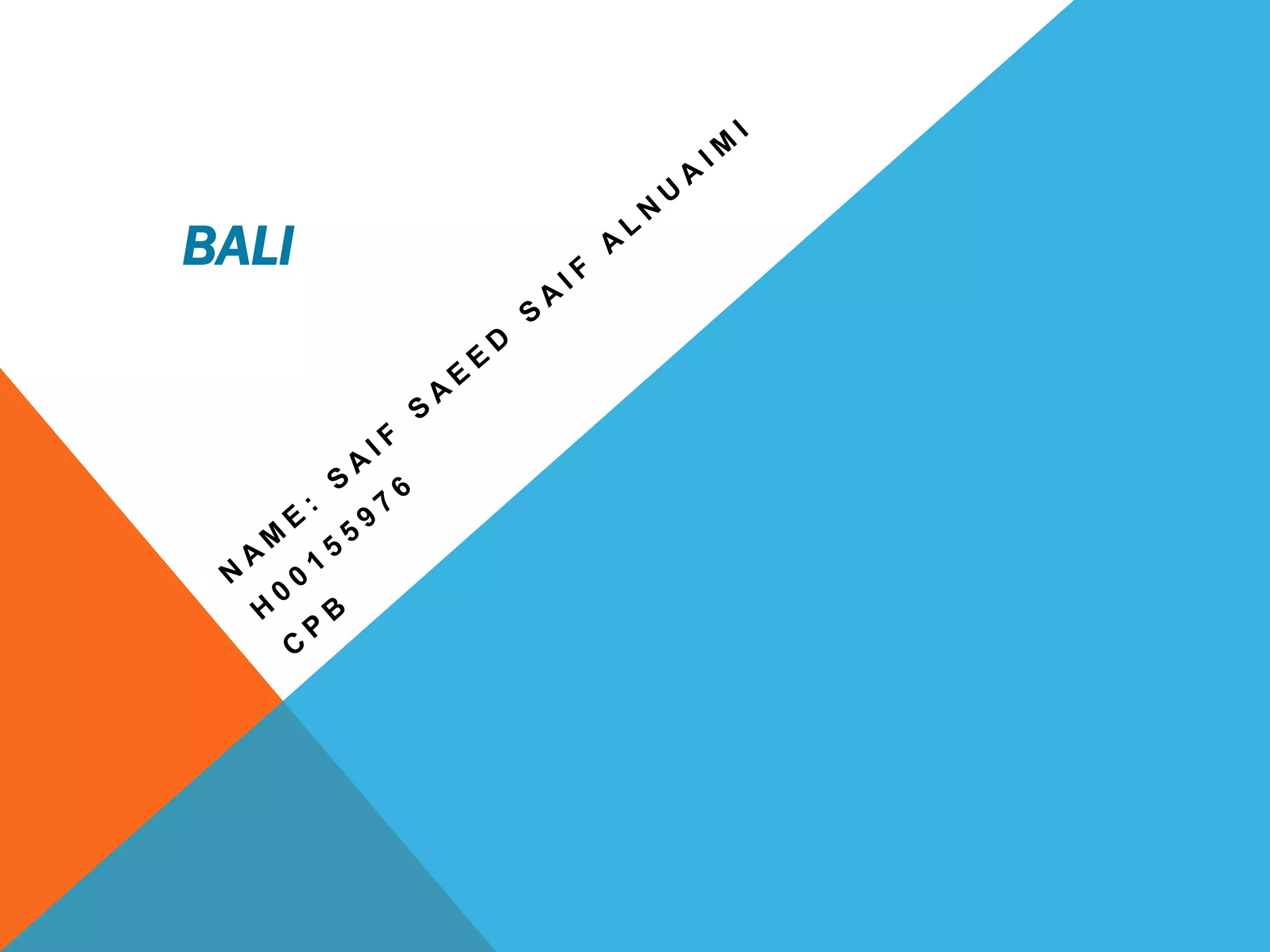 Power Point: Bali | PPTX