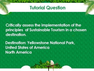 Sustainable Tourism | PPTX