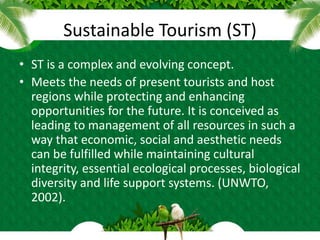 Sustainable Tourism | PPTX
