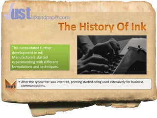 Hisstory of ink | PPTX