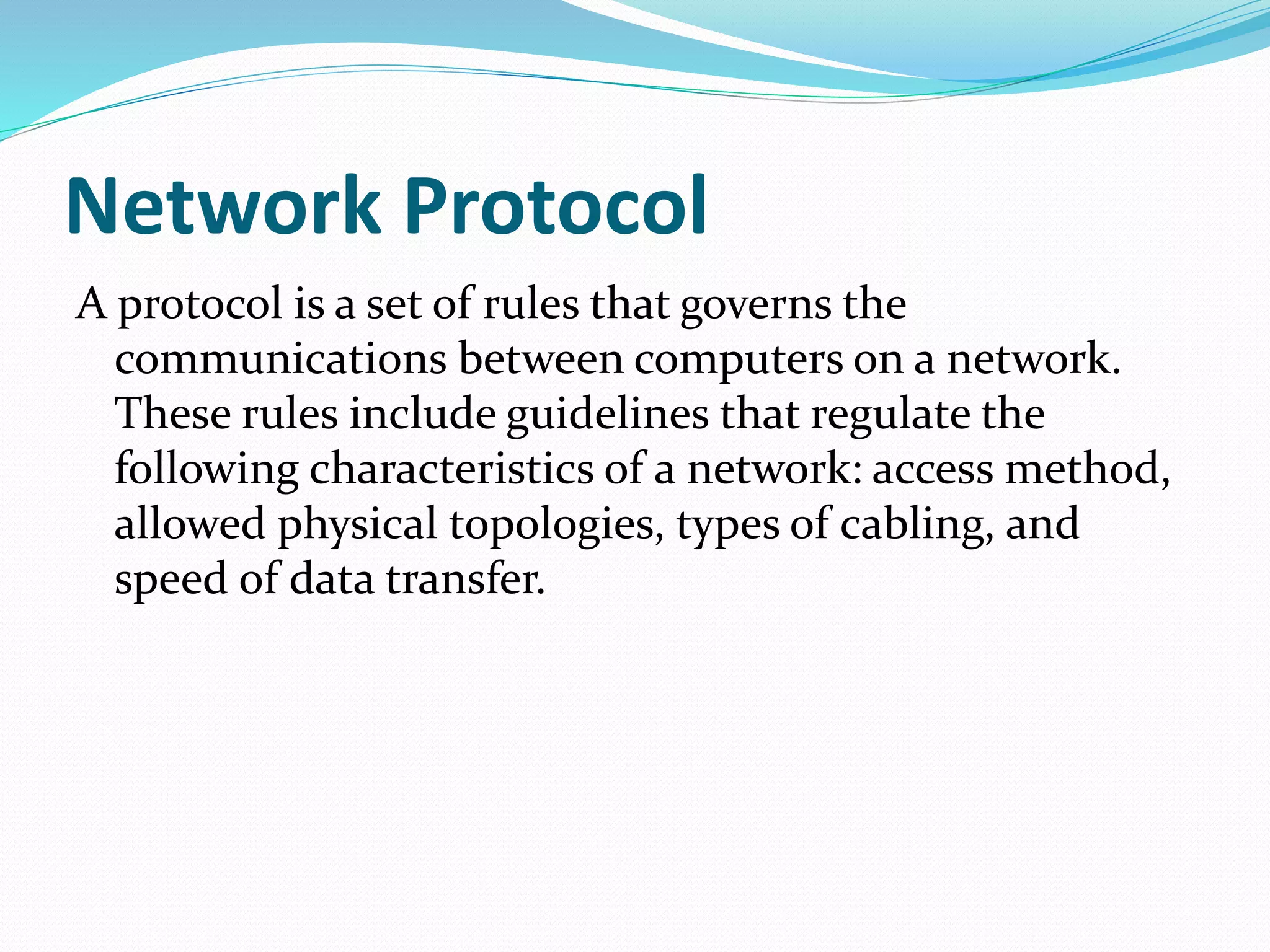 Network protocol | PPTX