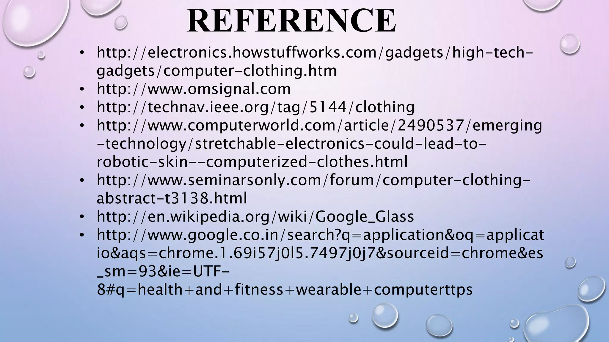 COMPUTER CLOTHING | PPTX