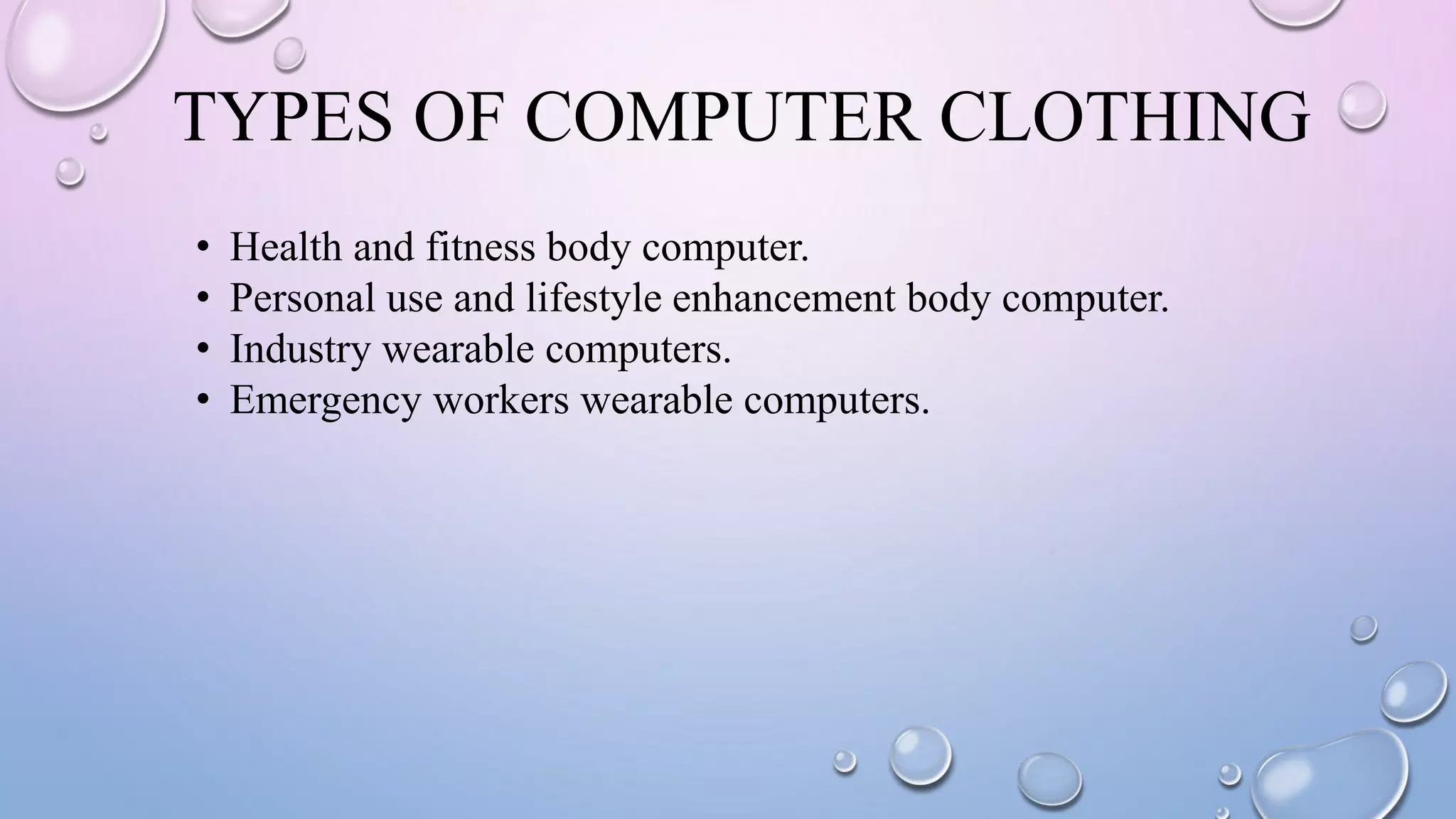 COMPUTER CLOTHING | PPTX