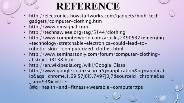 COMPUTER CLOTHING | PPTX | Wearable Technology | Consumer Electronics