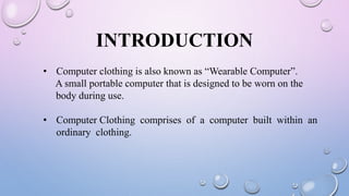 COMPUTER CLOTHING | PPTX