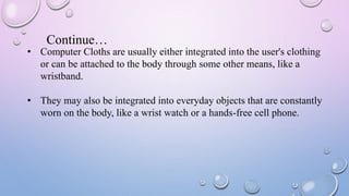 COMPUTER CLOTHING | PPTX