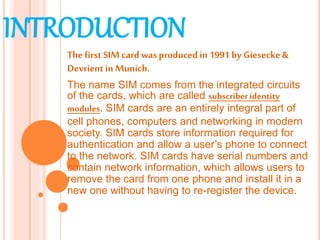 Sim cards | PPTX