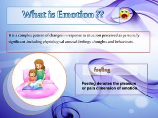 EMOTIONS PSYCHOLOGY CLASS 11 | PPTX