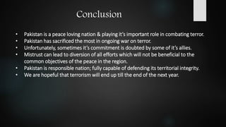Terrorism In Pakistan | PPTX