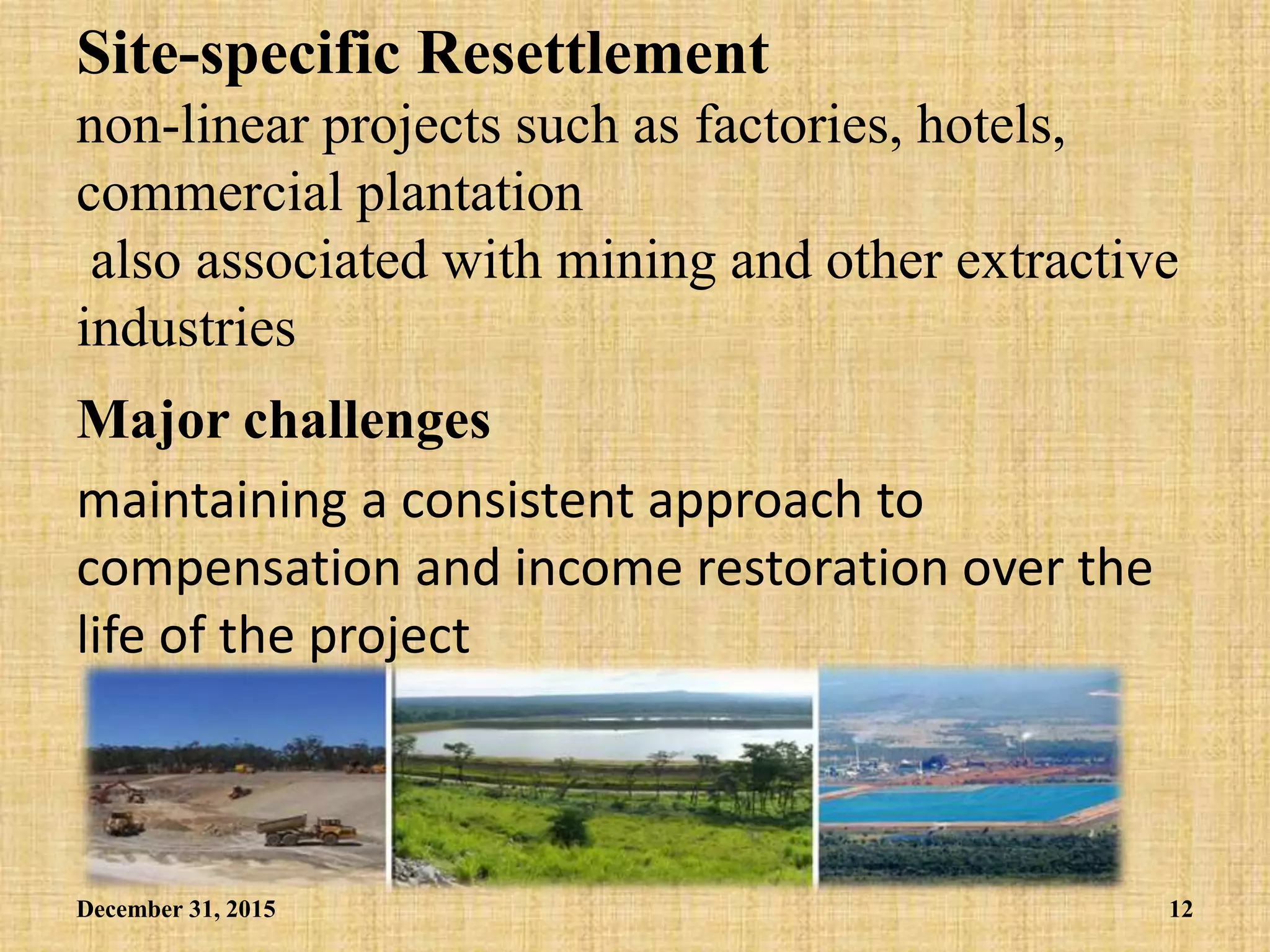 Types of Resettlement & Components of A Resettlement Action Plan (RAP ...
