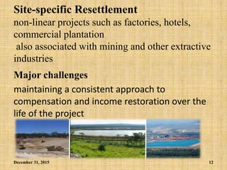 Types of Resettlement & Components of A Resettlement Action Plan (RAP ...