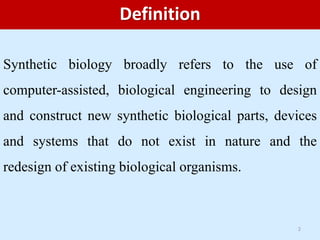 Synthetic Biology | PPTX