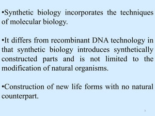 Synthetic Biology | PPTX