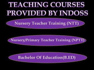 Teacher Training Courses (NTT, NPTT, B.ED) | PPTX